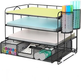 Mesh Desktop Organizer (Black) - Bed Bath & Beyond - 39310795