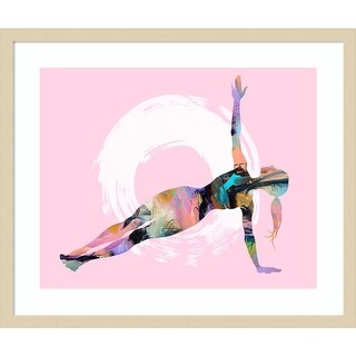 Side Plank Yoga Pose Zen by Tim Parker Wood Framed Wall Art Print ...