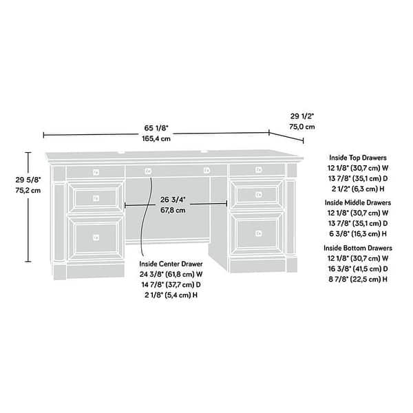 Sauder Palladia Collection Executive Desk - Bed Bath & Beyond - 32282794