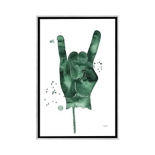 iCanvas "Rock Sign" by Kelsey McNatt Framed - Bed Bath & Beyond - 37751207