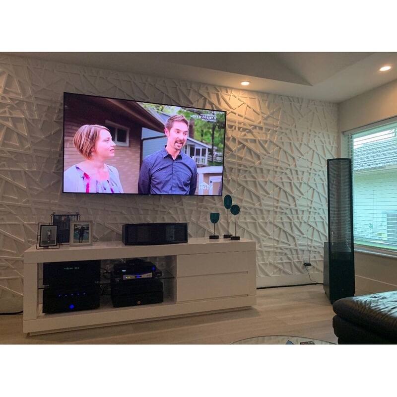 Art3d 3D Wall Panels PVC Crossing Lines Design (32 Sq.Ft) - Overstock ...