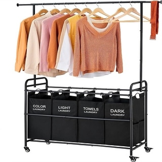 4 Butler Sorter Basket Organizer, Laundry Hamper - 37.18"L x 15.7"W x ...