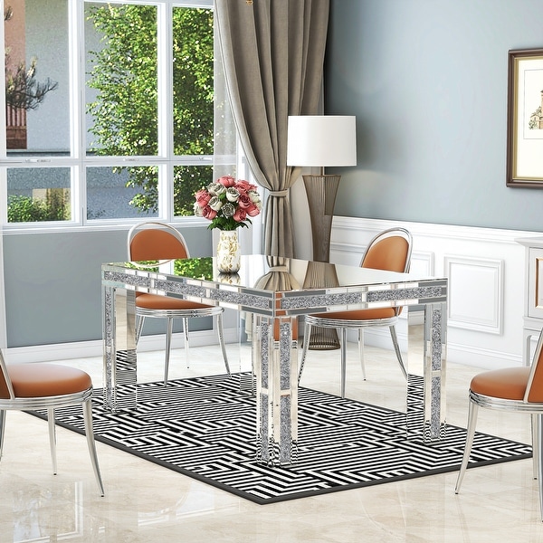 Glass diamond table store