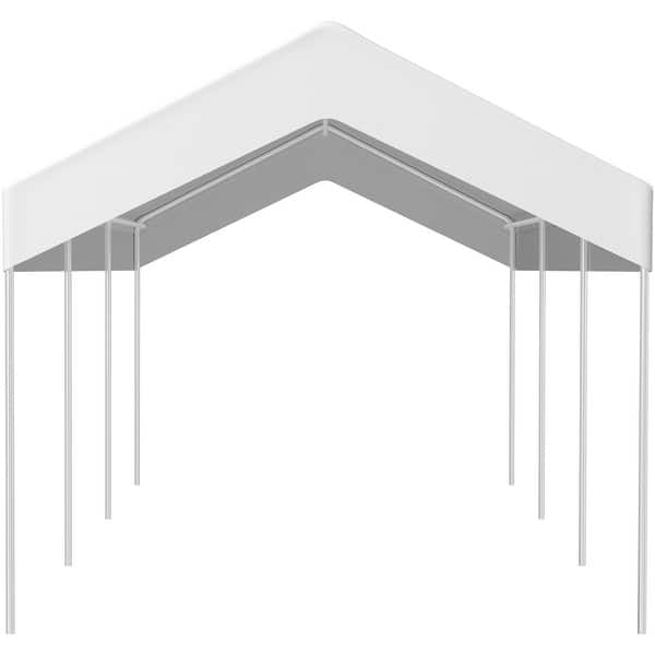 VEVOR Carport Replacement Canopy Cover 10 x 20 ft Ripstop Triple-layer ...