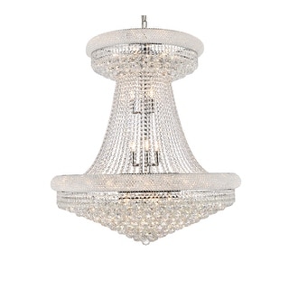 Elegant Lighting V1800G36S/RC Primo 28 Light 36" Wide Crystal Empire ...