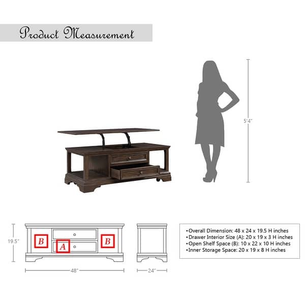 Fremont & Park Solinari Lift-Top Coffee Table - Bed Bath & Beyond ...