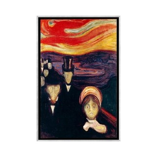 iCanvas "Anxiety, 1894" by Edvard Munch Framed - Bed Bath & Beyond ...