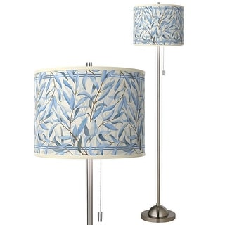 Amity Brushed Nickel Pull Chain Floor Lamp - 13" x 62" - Bed Bath ...