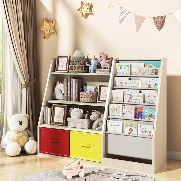 Hansabenne 3 Tier Kids Wooden Bookshelf Five Layer Sling Humble Crew Kids Sling Bookshelf Book On Sale Bed Bath Beyond 41718146