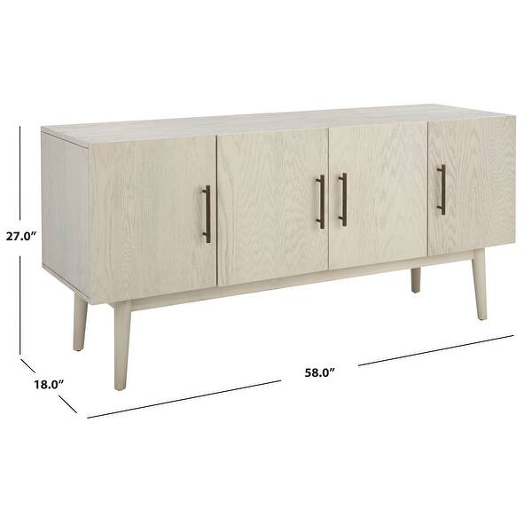 SAFAVIEH Couture Doderick Mid-Century 58-inch Storage TV Media Stand ...