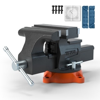 VEVOR Bench Vise 360-Degree Swivel Locking Base Multipurpose Workbench ...