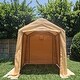 7x8 ft Outdoor Portable Gazebo Storage Shelter Shed with 2 Roll up ...