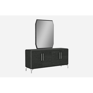 71" X 20" X 32" Gray Velvet Buffet - Bed Bath & Beyond - 39672827