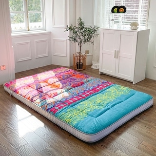 Bohemian Retro Padded Japanese Floor Futon Mattress - Bed Bath & Beyond ...