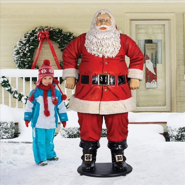 Design Toscano 'Jolly Santa Claus' Life-Size Christmas Statue - Multi ...