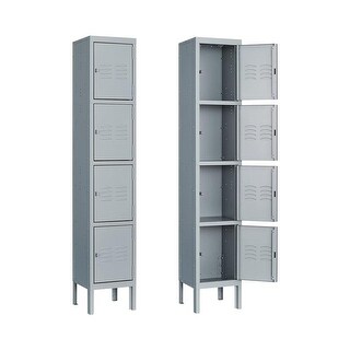 66inch 4-Door Metal Lockers Garage Storage Employees Storage Cabinet ...