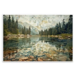 Stupell Tiled Mountain Landscape Wall Plaque Art Design By LSR Design ...