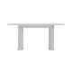 Large Versatile Dining Table/Office Desk - Modern White Finish, 63 ...
