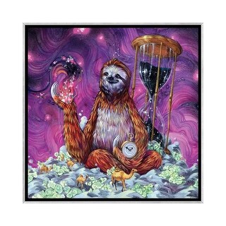 iCanvas "Time Master Poop Sloth" by Swartz Brothers Art Framed - Bed ...