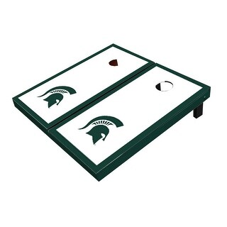 Michigan State Spartans White Matching Border Cornhole Boards - Bed ...