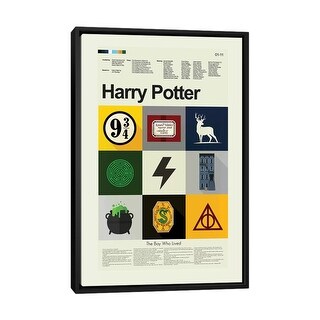 iCanvas "Harry Potter" by Prints and Giggles by Erin Hagerman Framed ...