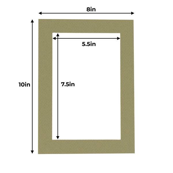8x10 Mat for 6x8 Photo - Valley Green Matboard for Frames Measuring 8 x ...