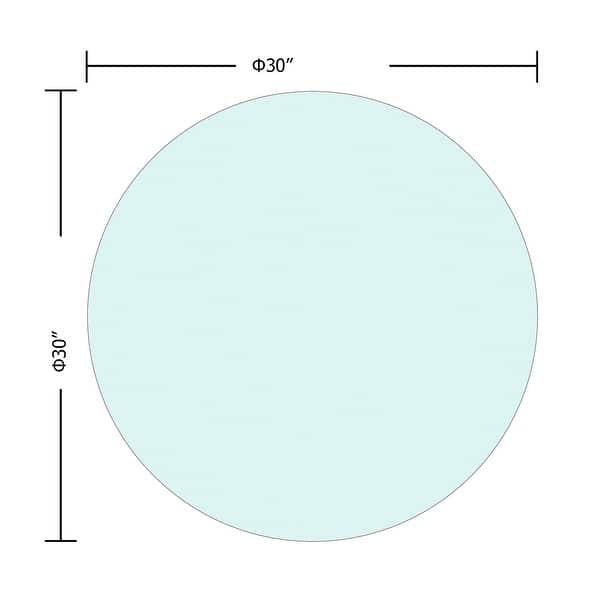 Round Tempered Glass Top - Bed Bath & Beyond - 36900912