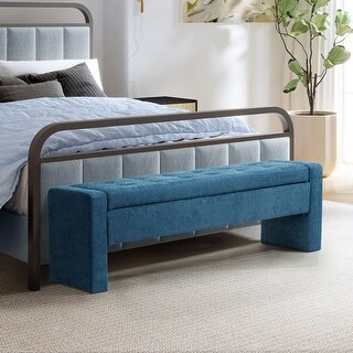 Franco Upholstered Bench with Storage Space - On Sale - Bed Bath ...