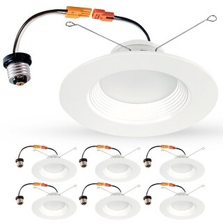 LED 5/6" Recessed Light, Dimmable, E26 Base, 5 Color Temperature ...