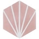Merola Tile Horizon Dusk Hex Rosa 7-3/4" x 9" Porcelain Floor and Wall ...