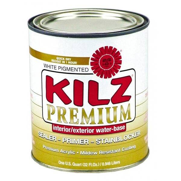Kilz 13002 Premium Stain Blocking Primers, 1 Quart, White - Bed Bath ...