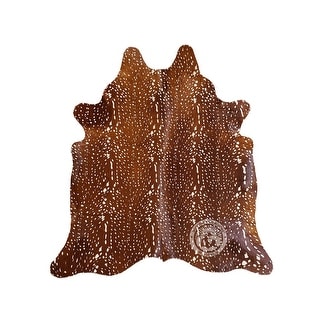 Deer Hide Print - Animal Print Cowhide Rug - 6' x 7' - Bed Bath ...