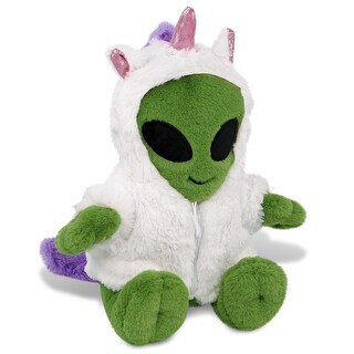 DolliBu Alien Unicorn Plush Stuffed Animal Toy with Unicorn Outfit - 11 ...