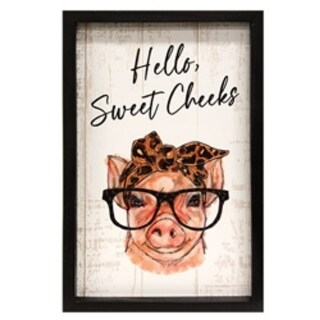 Hello Sweet Cheeks Piggy Frame - 18" x 12" - Bed Bath & Beyond - 40270590