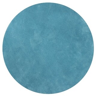 6' Highlighter Blue Round Indoor Shag Rug - 6' x 7' - Bed Bath & Beyond ...