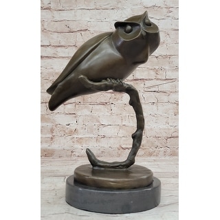 Signed Original Evan Stone Abstract Modern Art Owl Real Bronze ...