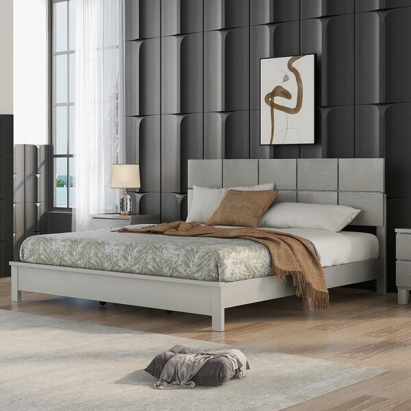 Simple king platform bed store