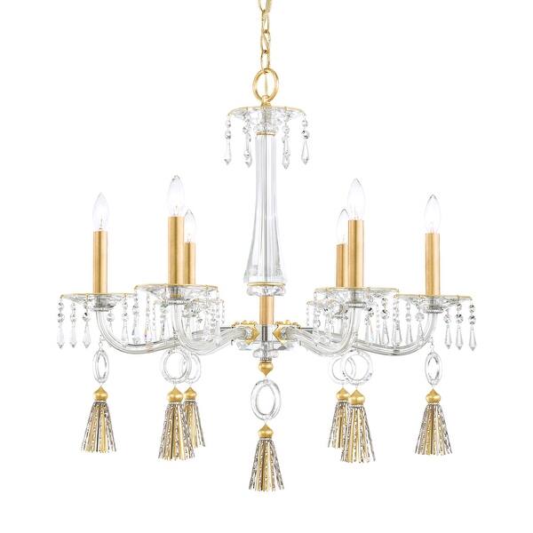 Chatter 7 Light Pendant in Stainless Steel with Clear Spectra Crystal ...