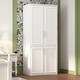 74.8"H Modular Armoire&Wardrobe Storage Closet Cabinet Organizer White ...