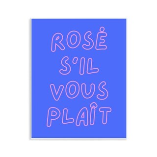 Stupell Rosé Please Phrase Wall Plaque Art Design By House of Lulu ...