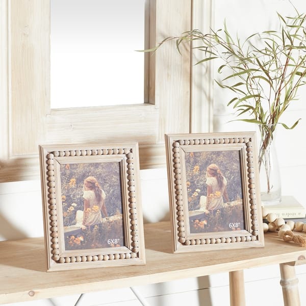 natural wood frames
