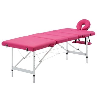 vidaXL Foldable Massage Table 4 Zones Aluminum - Bed Bath & Beyond ...