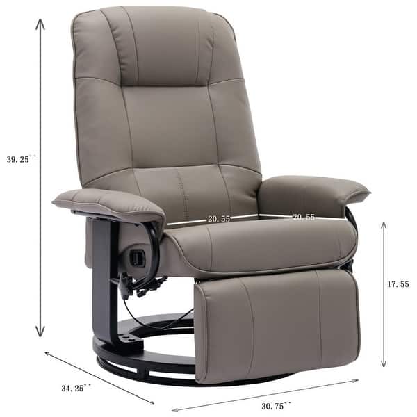 360 Degrees Adjustable Swivel Lounge Chair with Footrest - Bed Bath ...