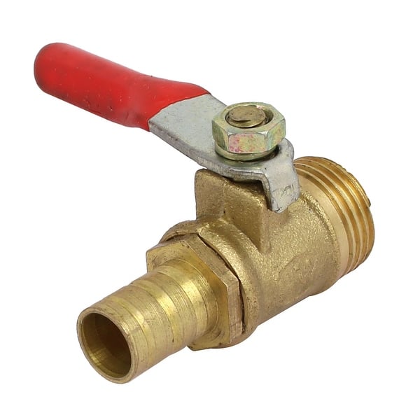 3/8BSP Male Thread Lever Handle Gas Ball Valve Connector for 10mm Hose ...