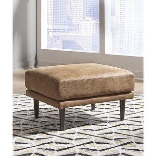 Arroyo Mid-Century Modern Caramel Ottoman - Bed Bath & Beyond - 31842512