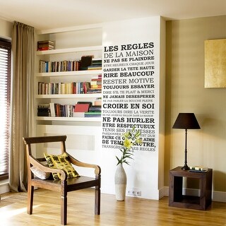 Walplus House Rules French Quote Wall Sticker Art Home DIY Decor Decal ...