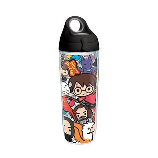 Warner Bros Harry Potter Group Charms 24 oz Water Bottle with lid - Bed ...