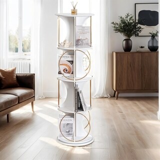 4 Tier 360° Rotation Floor Standing Displays with Metal Ring - Bed Bath ...