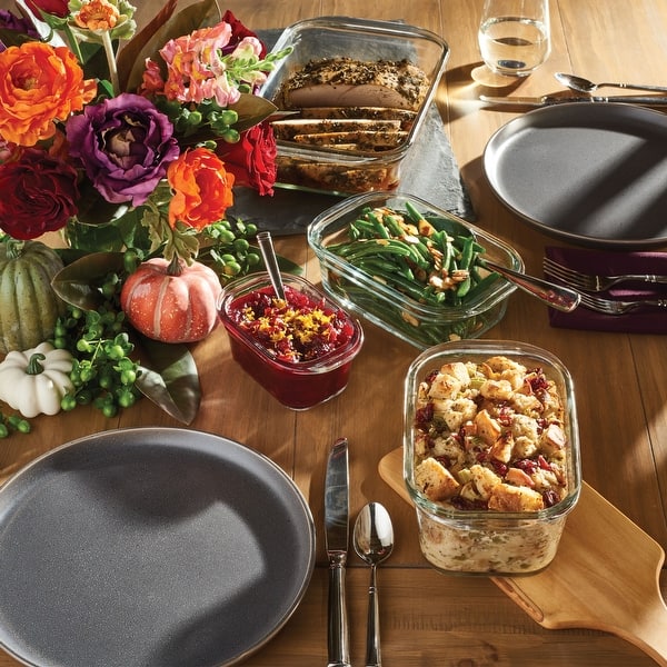 Rubbermaid Brilliance Glass Food Storage Containers, 10-Piece Set - Bed ...