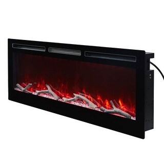 Edyo Living Wall Mount or Recessed Electric Fireplace with Touch Screen ...